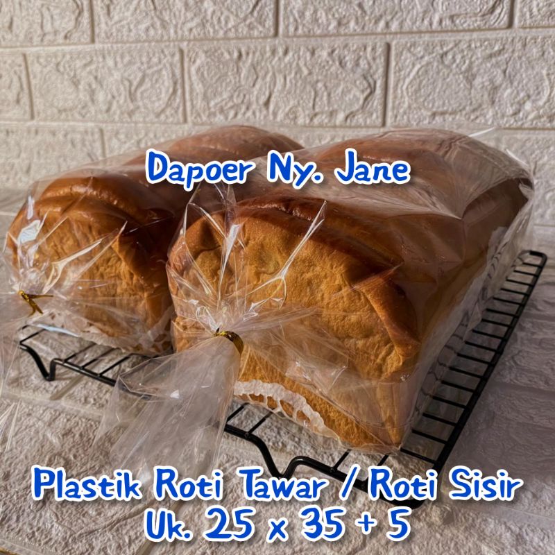 Jual Plastik OPP Roti Tawar/Roti Sisir tanpa seal uk. 25x35 + 5 ...