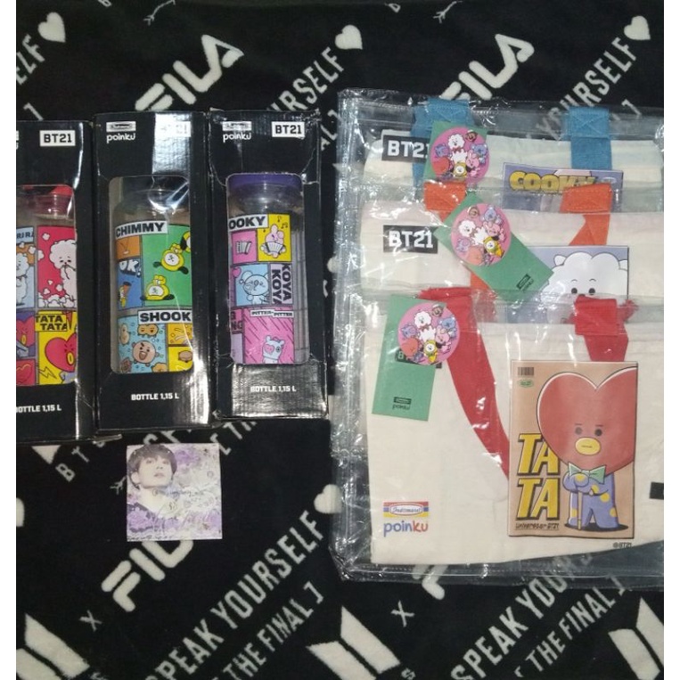 Jual Mohon baca deskripsi (New/Baru) BTS Bundle BT21 Totebag dan Bottle 1,15 L Tas Baru Bukan ...