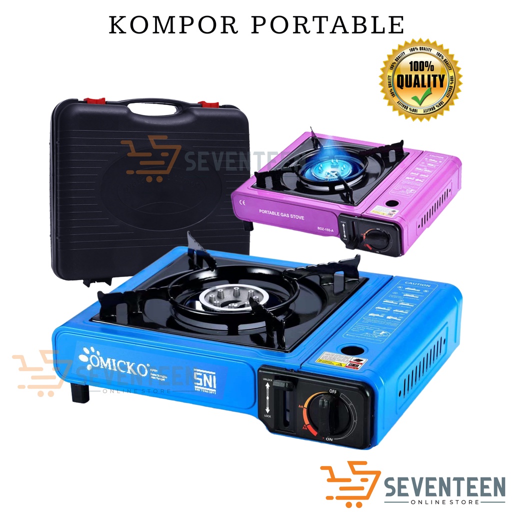 Jual SEVENTEEN KOMPOR GAS PORTABLE 2IN1 SNI OMICKO 1 TUNGKU KOMPOR ...