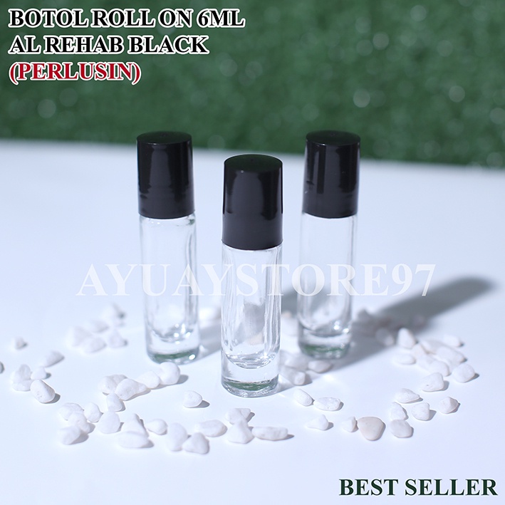 Jual BOTOL PARFUM ROLL ON 6ML BLACK PERLUSIN | Shopee Indonesia