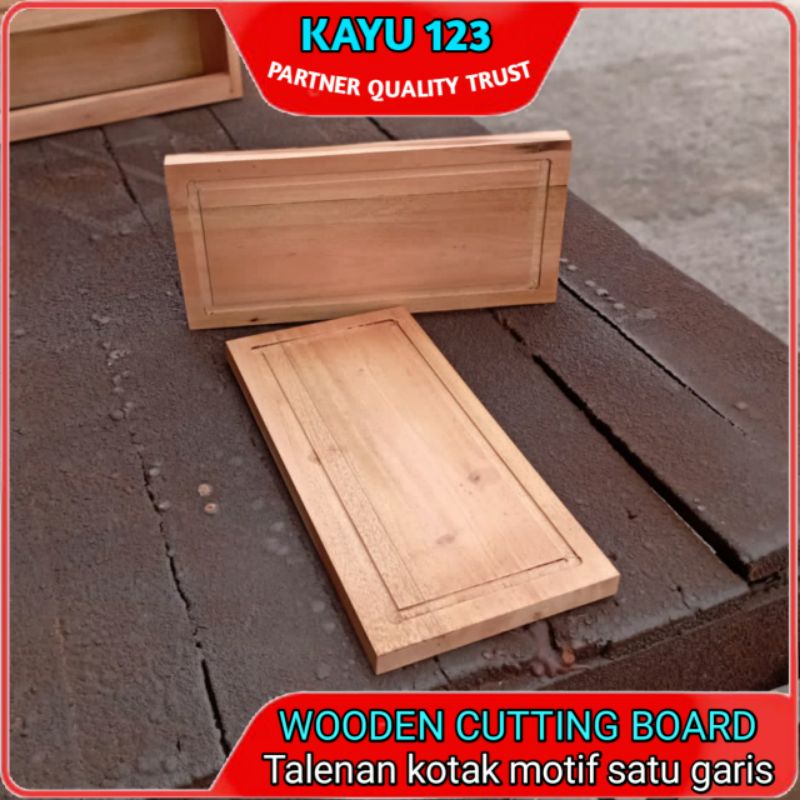Jual Talenan kayu mahoni / Talenan kayu edge line / Talenan kayu mahoni ...