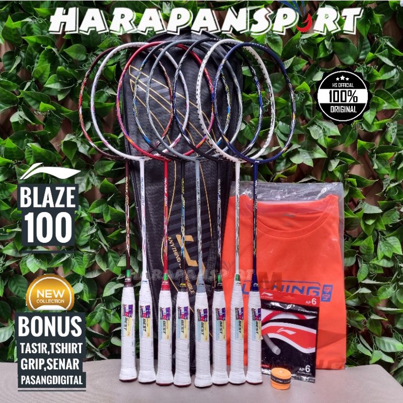 Jual RAKET BADMINTON LINING BLAZE 100 ORIGINAL 100% | Shopee Indonesia