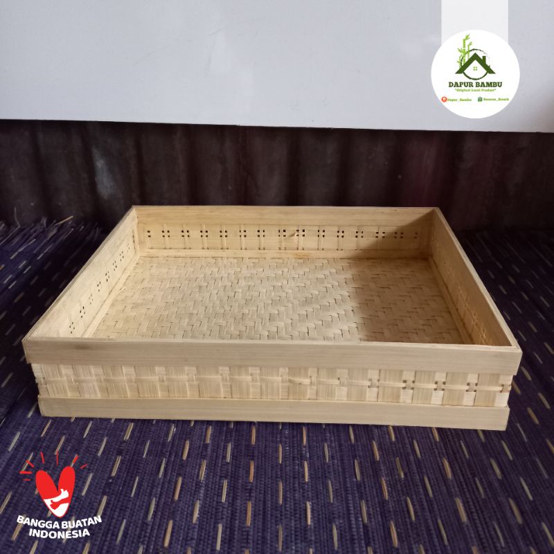 Jual Nampan Box Kotak Bambu Tempat Tumpeng/Tempat Menyimpan Makanan ...