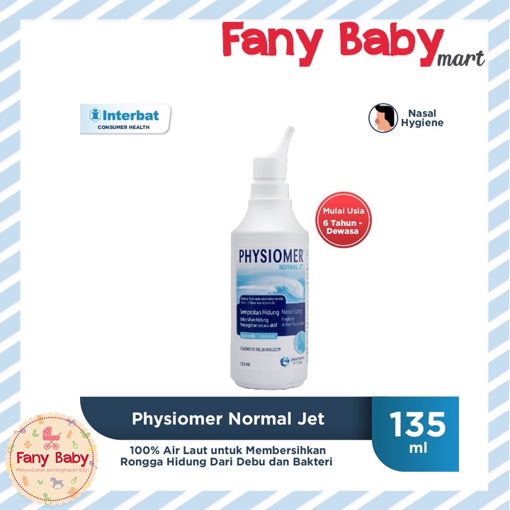 Jual PHYSIOMER NORMAL JET NASAL SPRAY HYGIENE 135ML | Shopee Indonesia