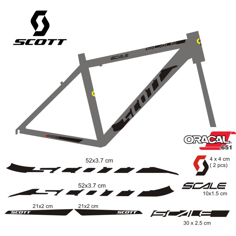 Jual Stiker Sepeda Striping Scott Scale | Shopee Indonesia