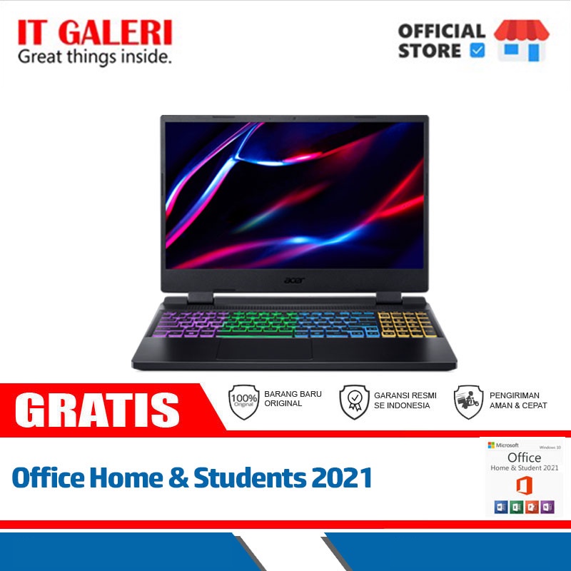 Jual Acer Nitro 5 AN515-58-59X8 /Core i5-12500H/8GB/512GB SSD/RTX3050 ...