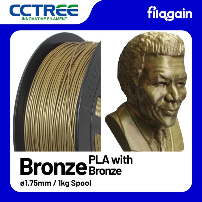 Jual CCTREE Bronze PLA / Metal Filled / ⌀1.75mm / 1kg / 3D Print ...