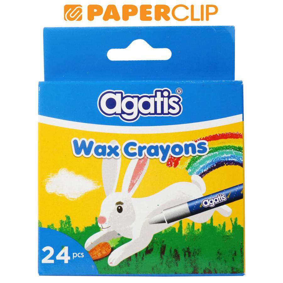 Jual CRAYON AGATIS WAX 24 COLOR | Shopee Indonesia