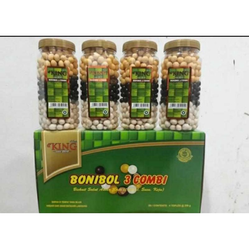 Jual Cokelat biskuit D'king Bonibol Coklat Combi Pelangi dan Balado isi ...