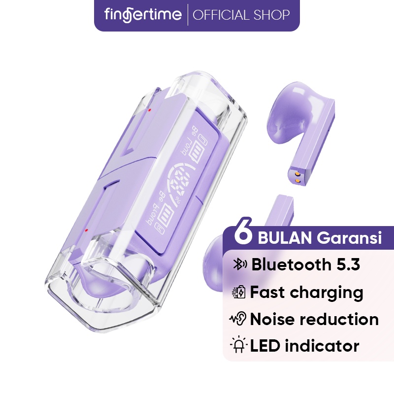 Jual Fingertime True Wireless Bluetooth Earphone Mini Earbuds TWS LED ...