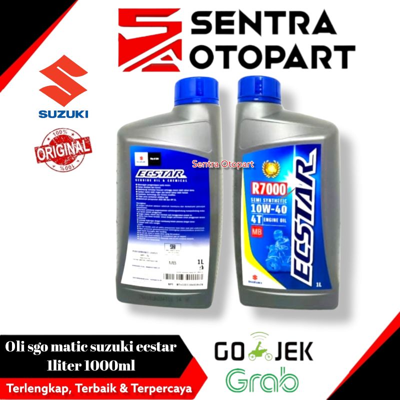 Jual Oli sgo matic suzuki ecstar r7000 mb 10w40 1liter 1000ml | Shopee ...