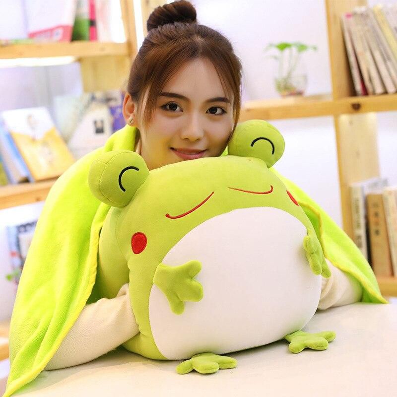 Jual 35Cm Emosional Hijau Katak Mainan Mewah Turun Katun Boneka Squishy ...