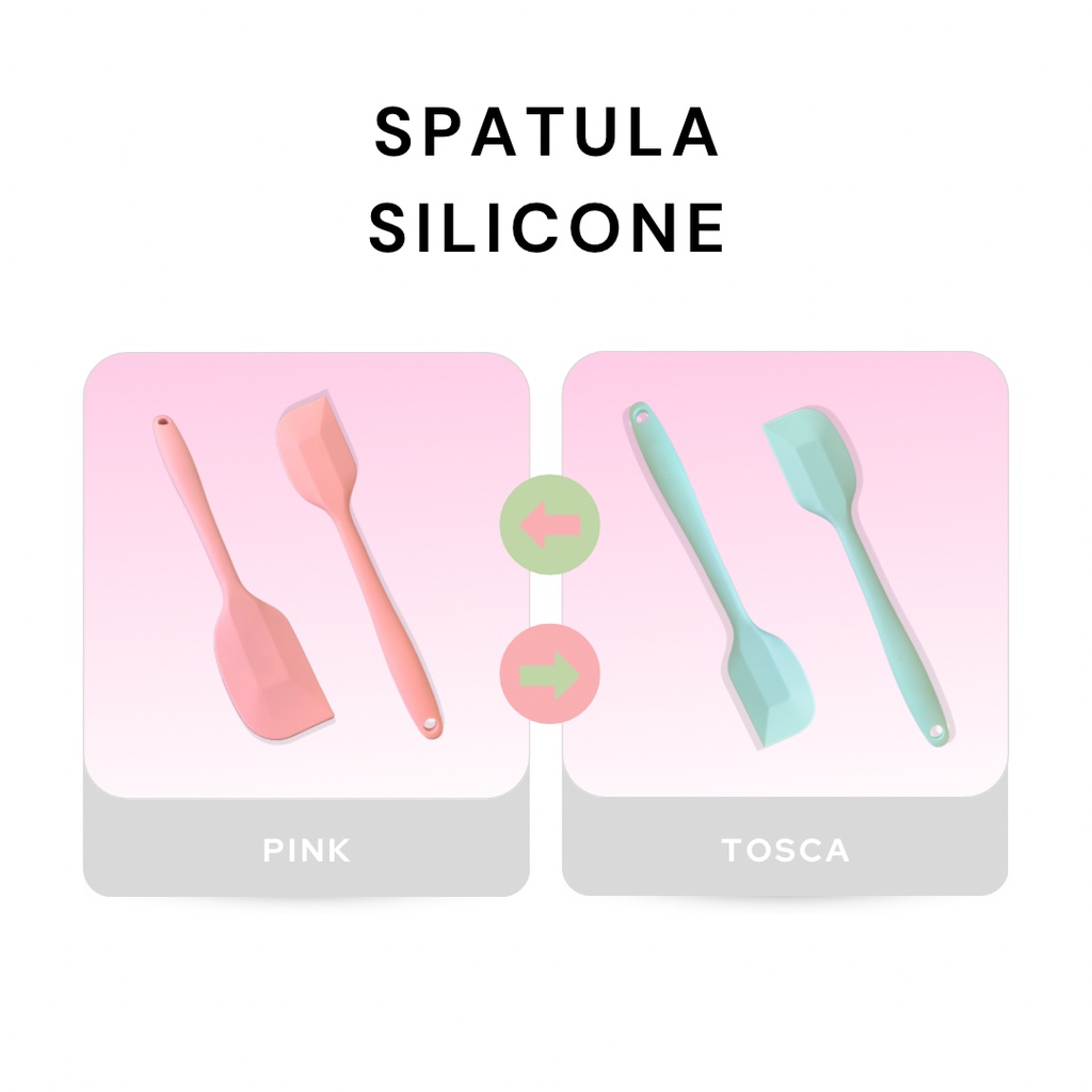 Jual Spatula sendok kecil sutil silicone tahan panas silikon | Shopee ...