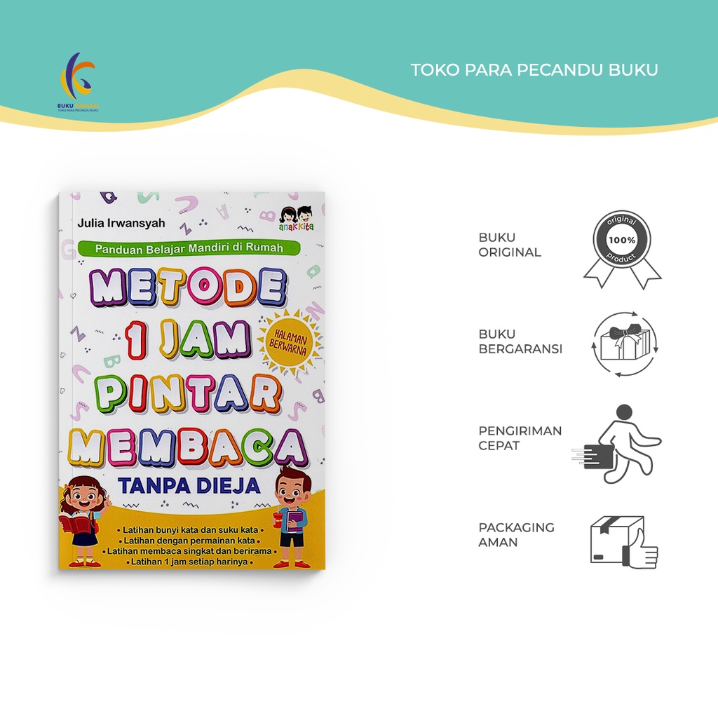 Jual Buku Referensi - Metode 1 Jam Pintar Membaca Tanpa Di Eja - Anak ...