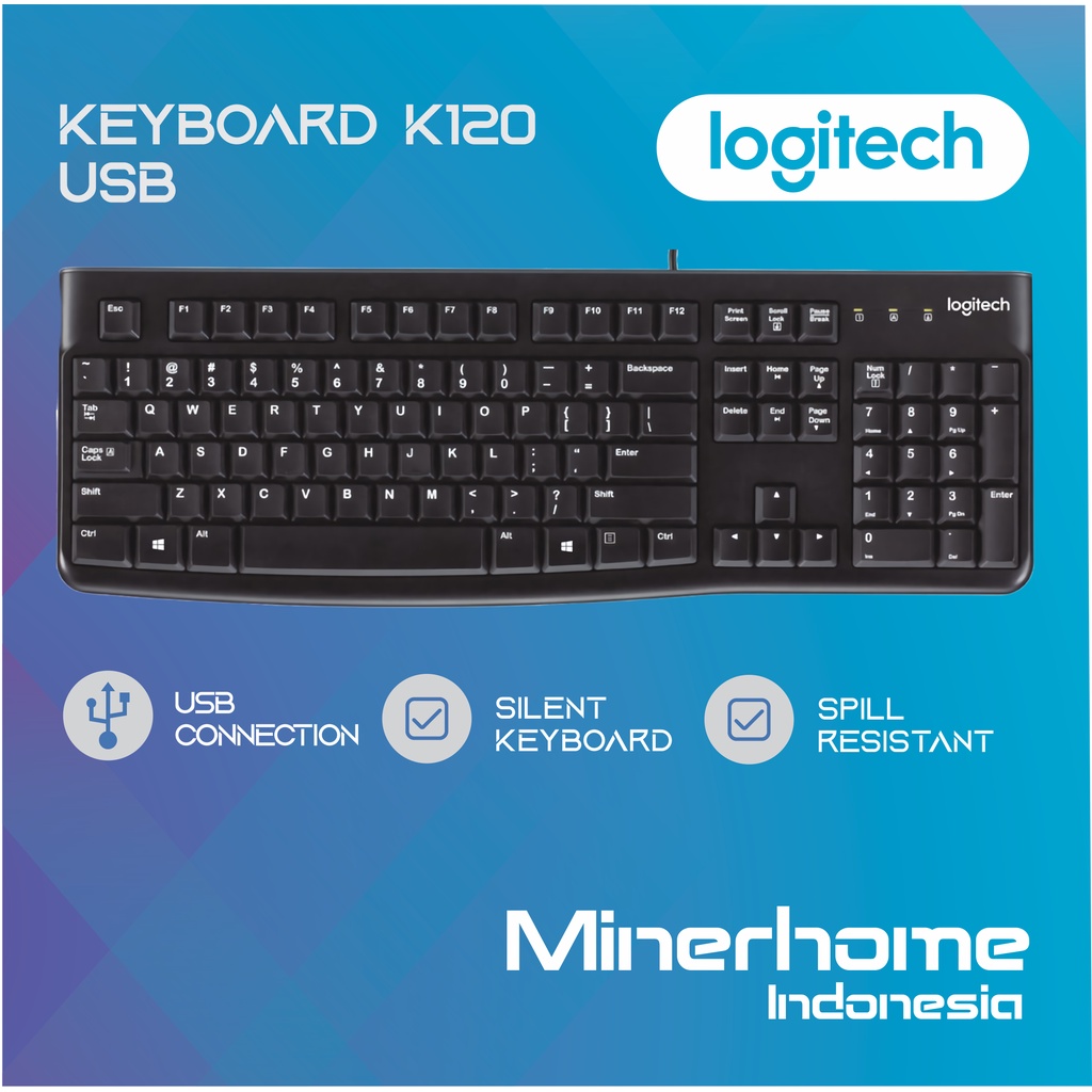 Jual Keyboard USB Logitech K120 | Shopee Indonesia