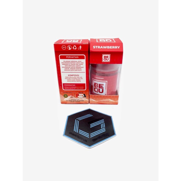 Jual Bequ STRAWBERRY 60ML by Poda Liquid Vape Vapor Beku Freeze ...