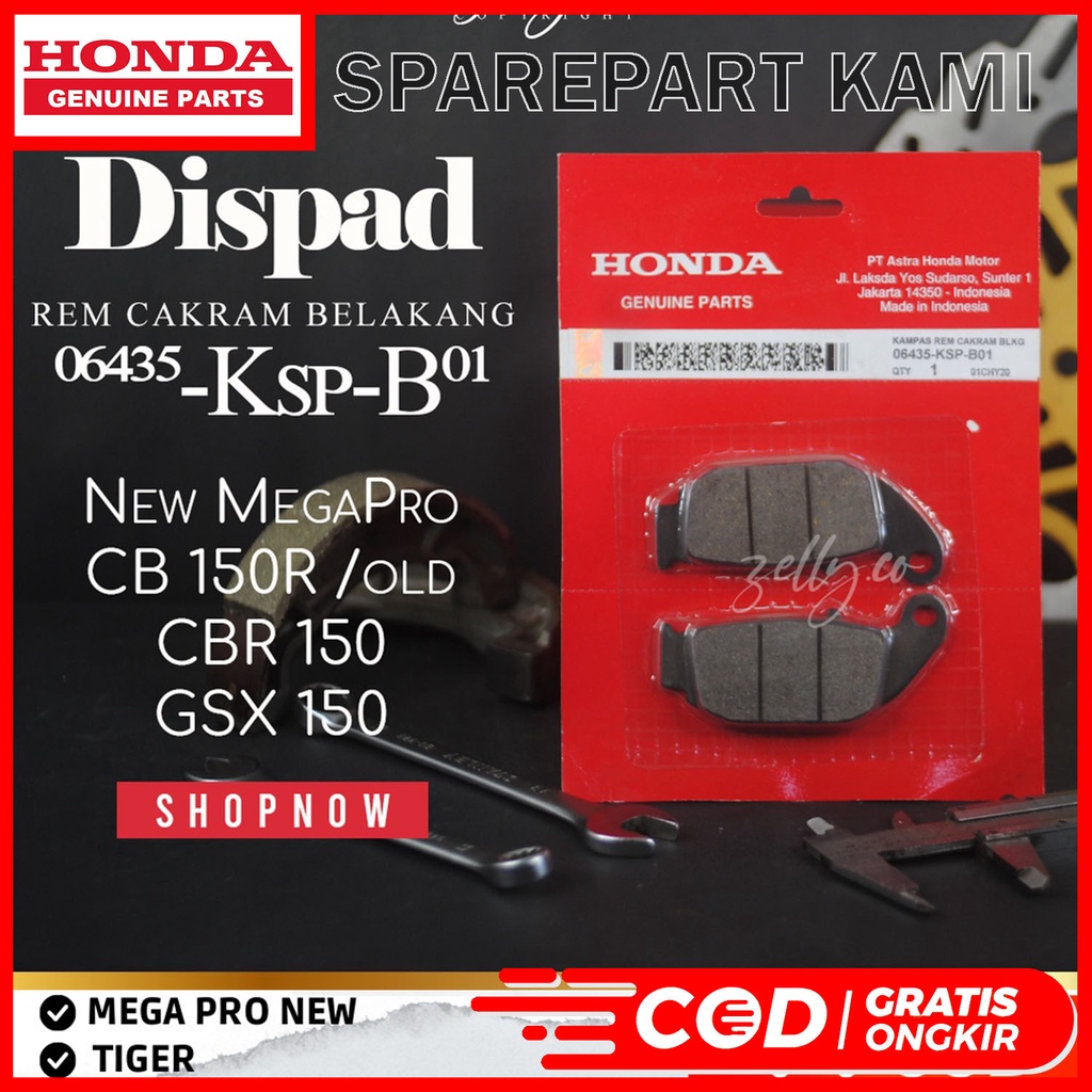 Jual DISPAD BELAKANG KAMPAS REM MEGAPRO MONO NEW FI KARBU CB 150R CBR ...