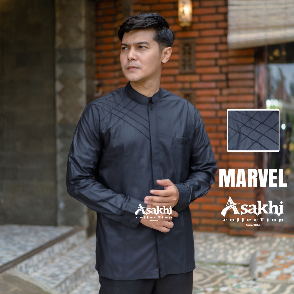 Jual Asakhi Collection Baju Koko Pria Dewasa Lengan Panjang Motif ...