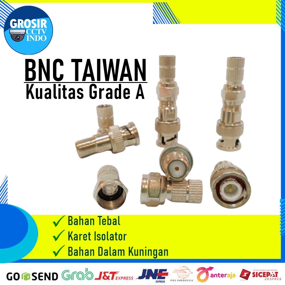 Jual Konektor BNC GRADE A + DRAT (isi 10pcs) GCI | Shopee Indonesia
