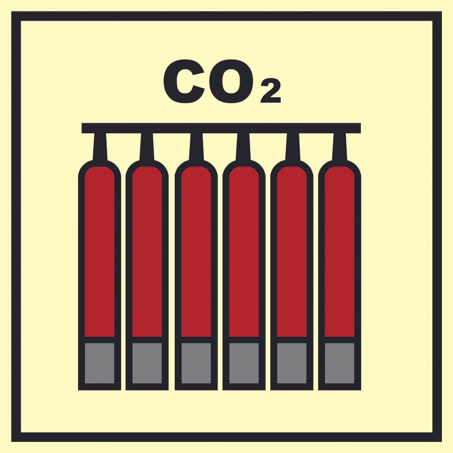 Jual STICKER SAFETY SIGN IMO PERKAPALAN FIRE EXTINGUISHER CO 2 15X15 ...