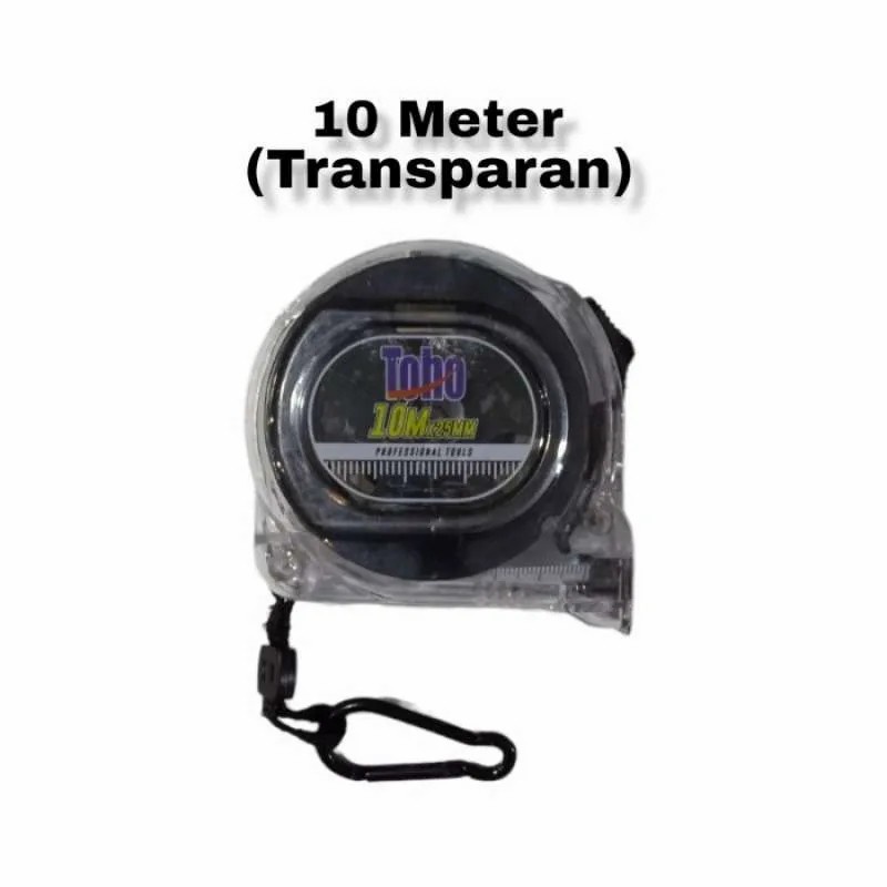 Jual TOHO Meteran Transparan 10 meter Auto Stop Roll Meter | Shopee ...