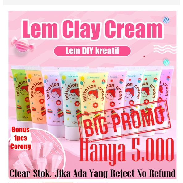 Jual 50 gr DECO CREAM / LIQUID CLAY / FAKE WHIPPED CREAM / SIMULATION ...