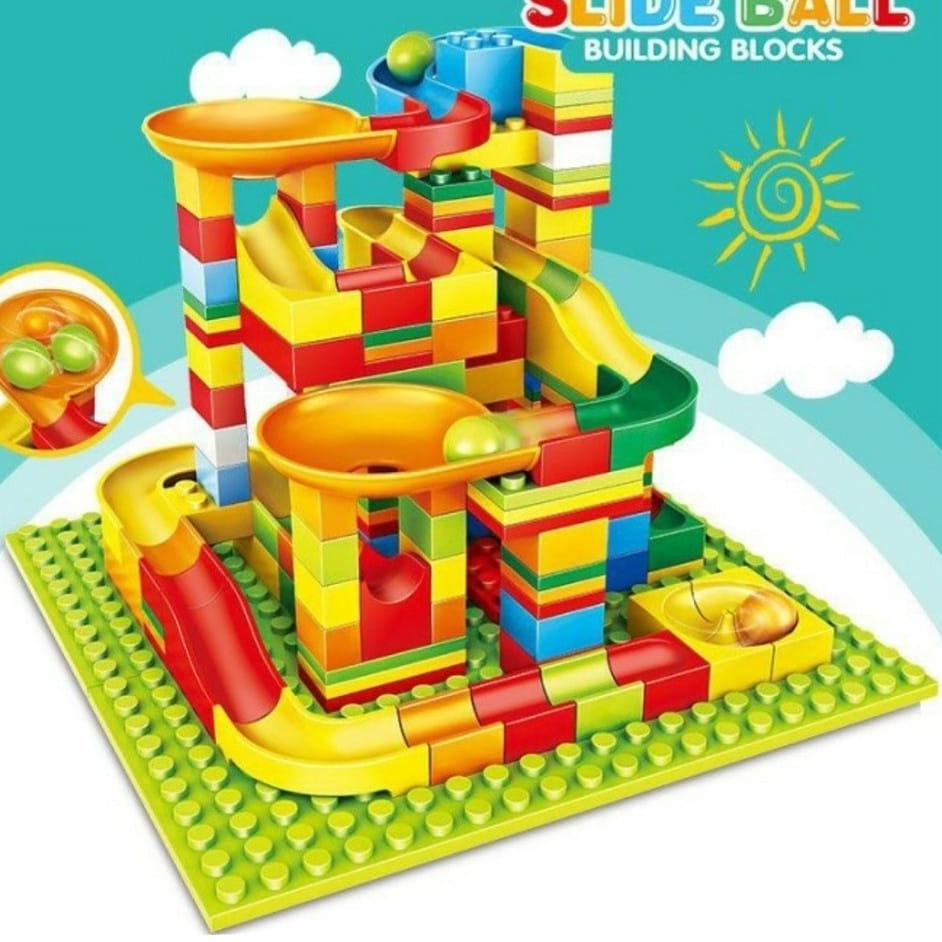 Jual Serba Berkualitas GU Marble Race Run 168pcs Bulding Blocks Balok ...
