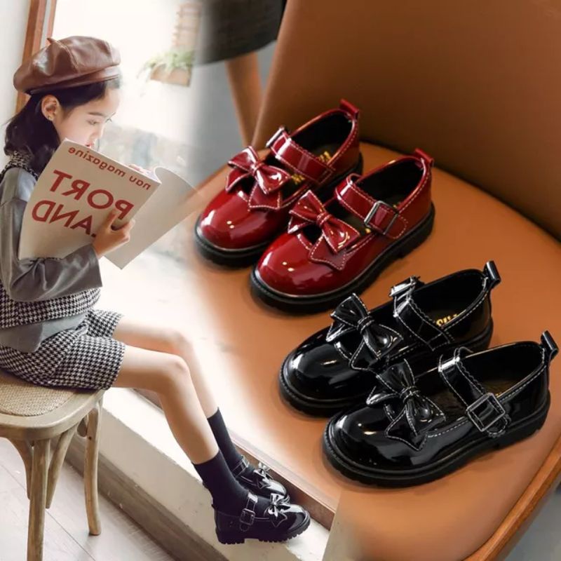 Jual Sepatu Anak Perempuan Domart Pita Docmart Loafers Anak Perempuan ...