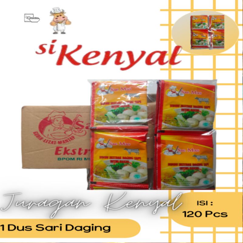 Jual Sae Mas Bumbu Ekstra Daging Sapi Khusus Bakso Perasa Daging Sapi ...