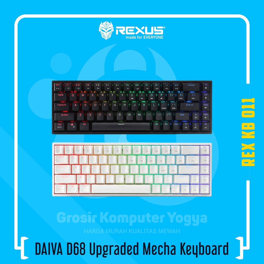 Jual Rexus DAIVA D68 Upgraded Outemu Switch RGB Mechanical Gaming ...