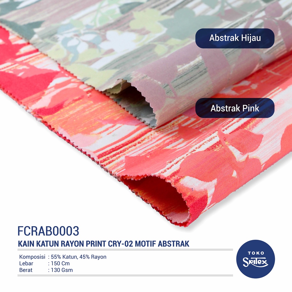 Jual Toko Sritex Kain Katun Rayon Print Abstrak 0003 Premium Ekspor ...