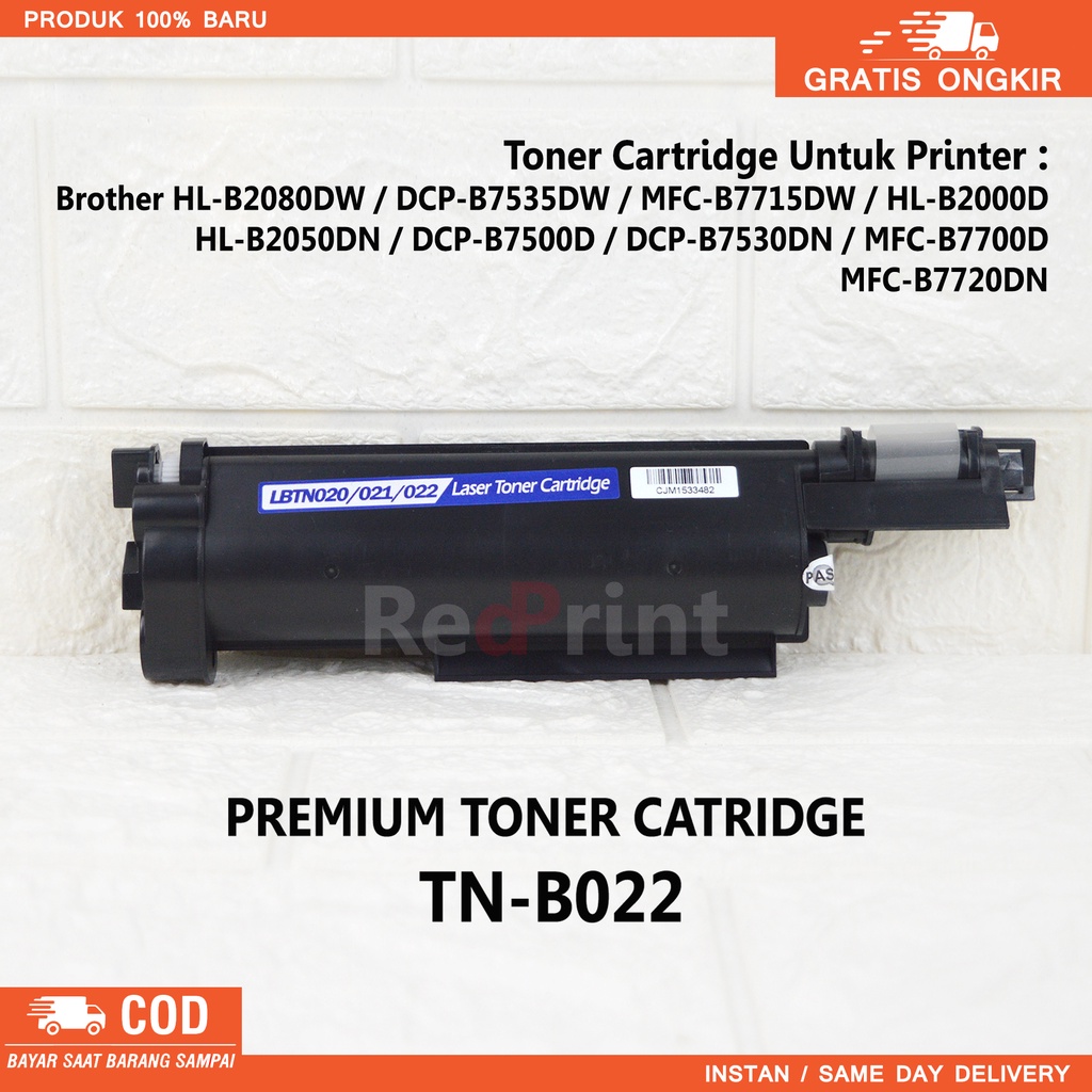 Jual Toner Cartridge B022 Compatible untuk printer Brother HL-B2080DW ...