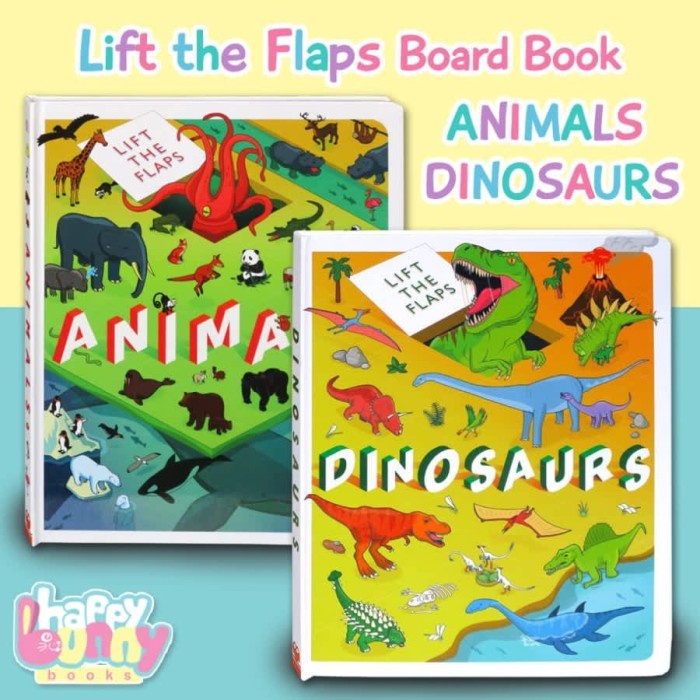 Jual ANIMAL / DINOSAURS Lift the Flaps Board Book | Shopee Indonesia