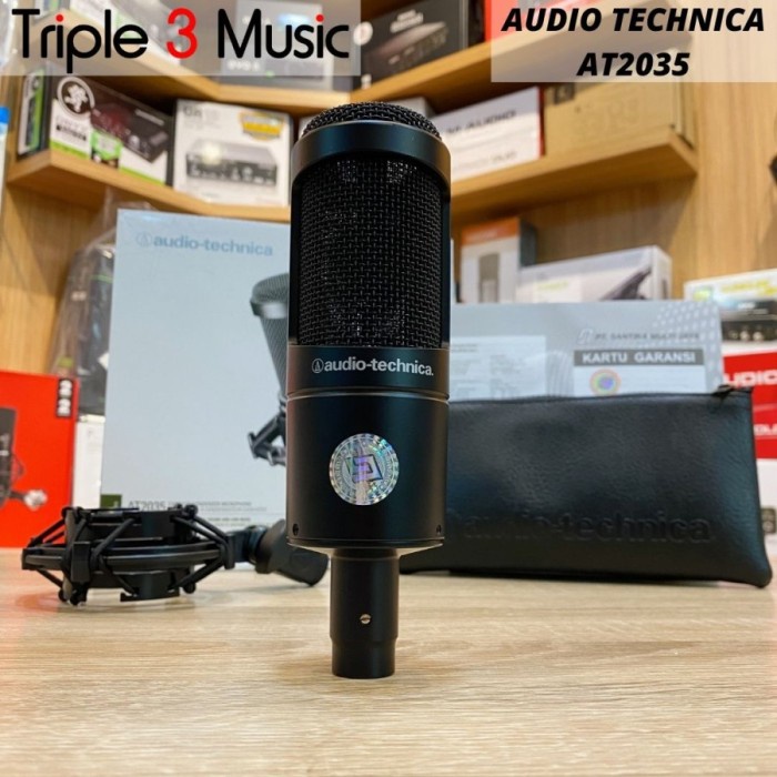 Jual Audio Technica AT2035 AT 2035 Mic Condenser Microphone Condenser ...