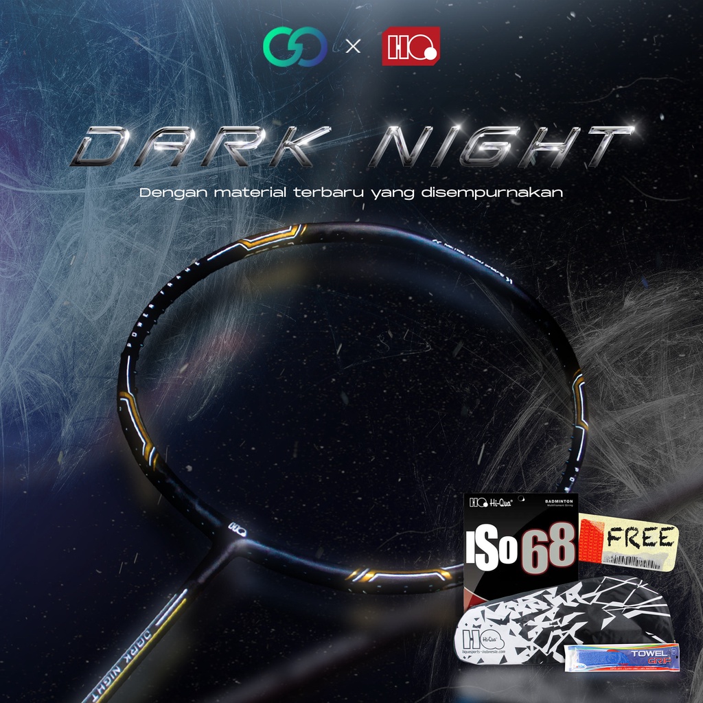 Jual Hi-Qua Raket Badminton Bulutangkis Special Edition The Dark Night ...