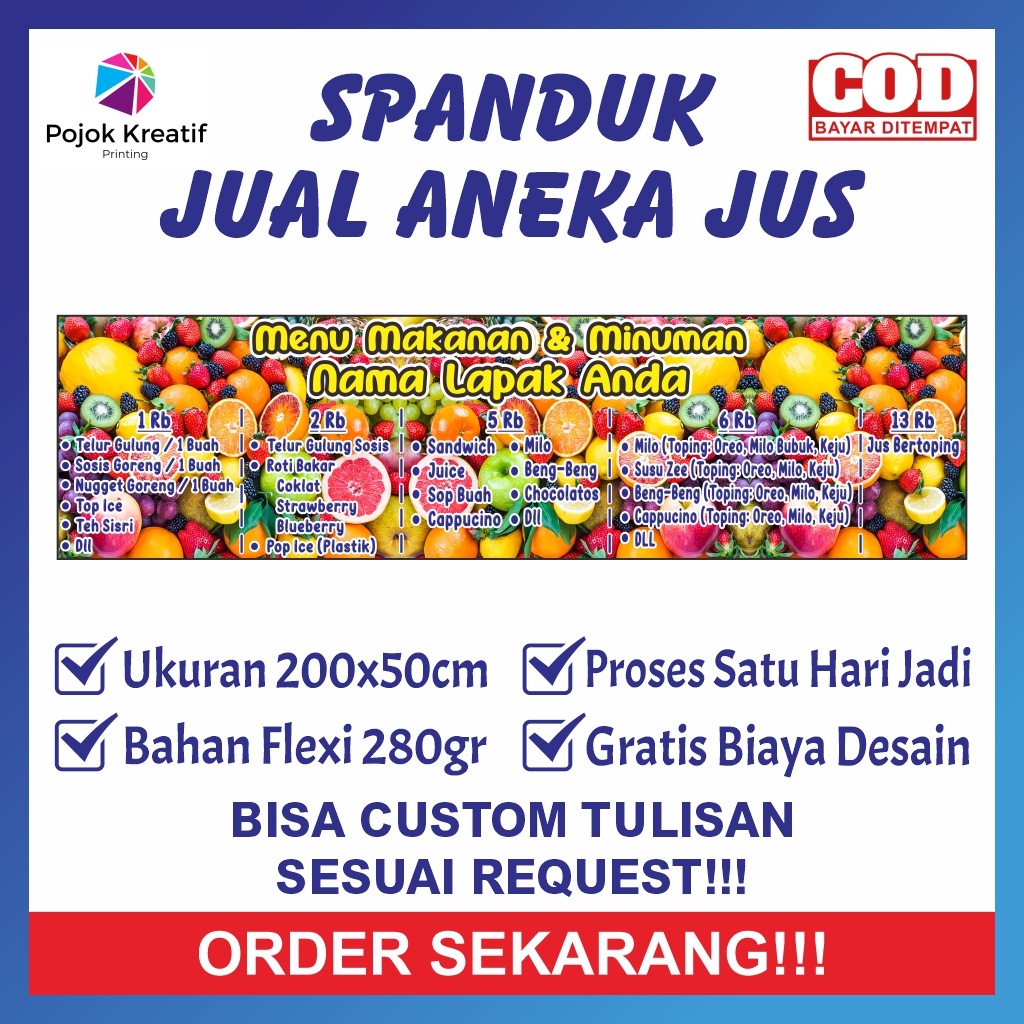 Jual Spanduk Sepanduk Banner Benner Baner Bener Backdrop Plang Promosi ...
