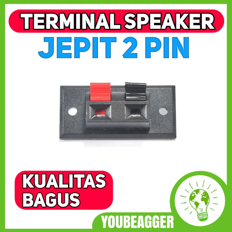 Jual Terminal Speaker jepit 2 pin | Shopee Indonesia