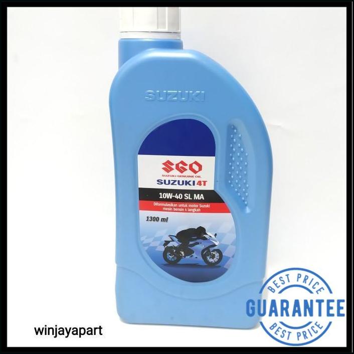 Jual OLI SUZUKI SGO 4TAK 10W 40 1300ML ORIGINAL SUZUKI GENUINE OIL ...