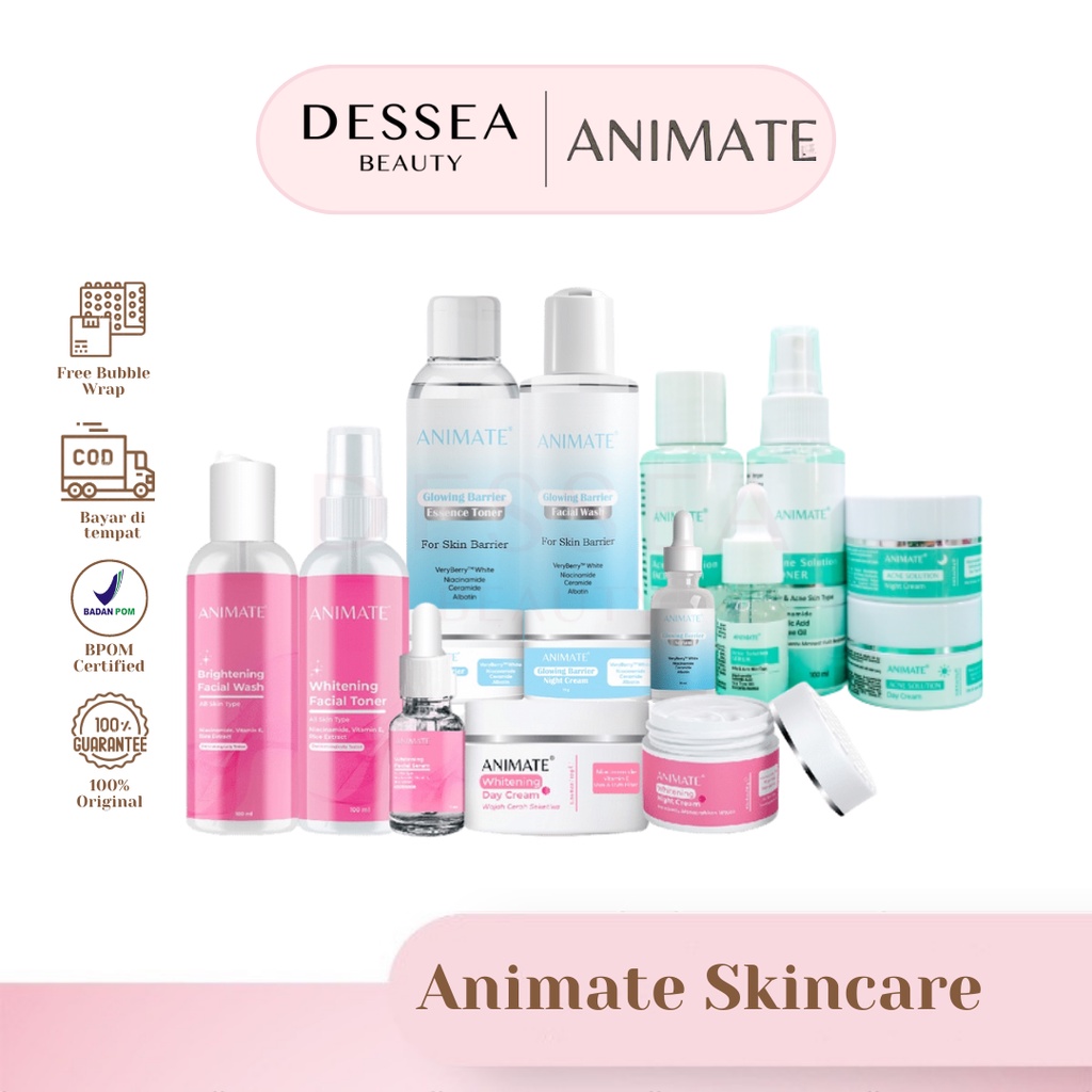 Jual Animate Instant Whitening Series 5 in 1 / Animate Skincare ...