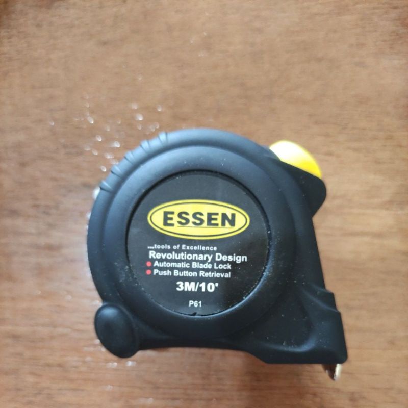 Jual meteran Essen 3meter/ meteran tukang Essen 3m auto kunci (auto ...