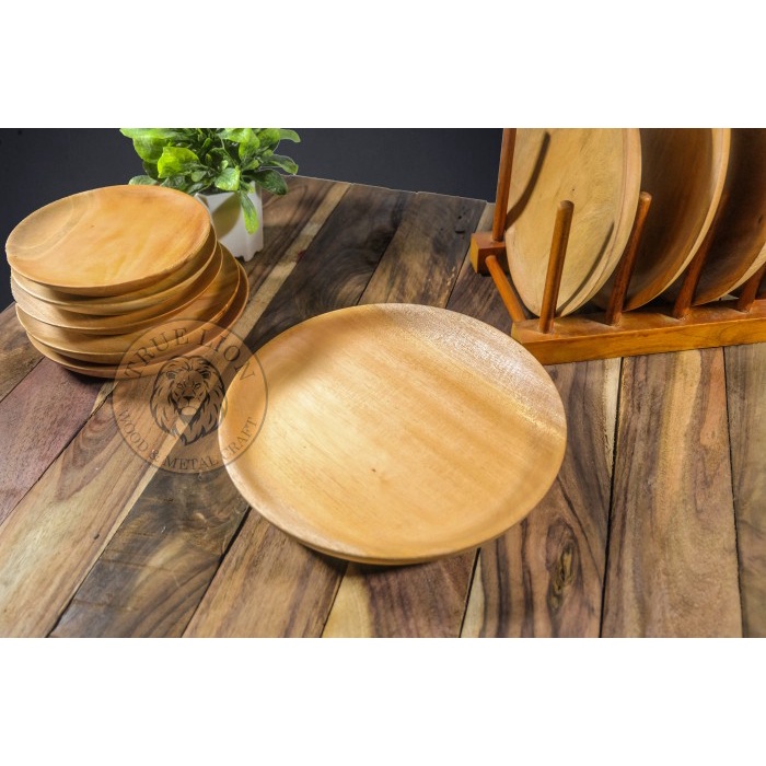 Jual PIRING KAYU BULAT/PIRING MAKAN/PIRING SAJI | Shopee Indonesia