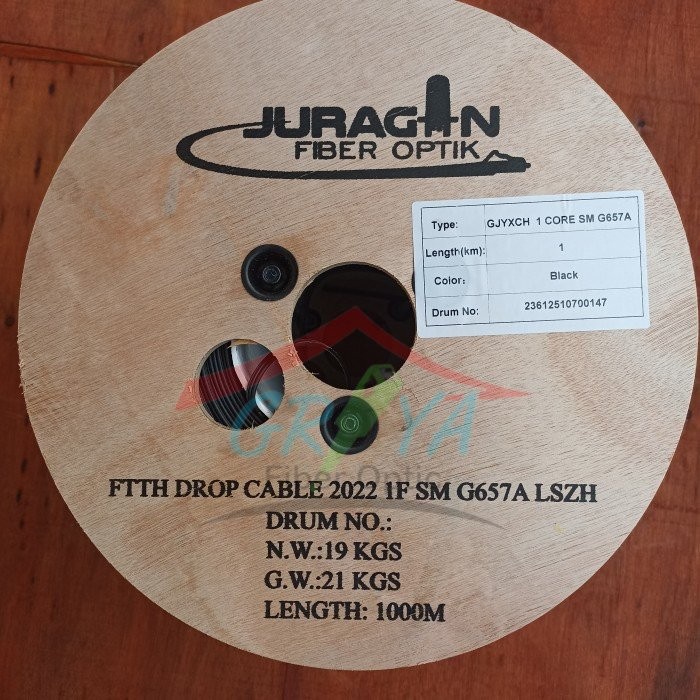 Jual Dropcore 1 Core 3 Seling Merk Juragan 1000 Meter Kabel Dropcore 1c ...
