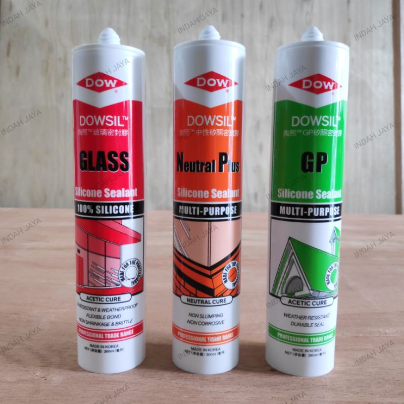 Jual Lem Kaca Silikon Silicone Sealant Dowsil Dow Corning Asam Netral | Shopee Indonesia