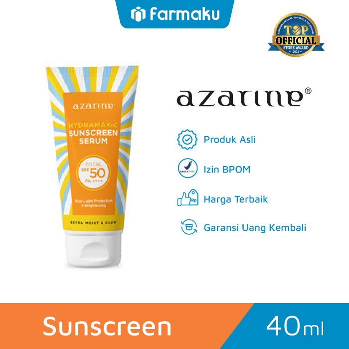 Jual Azarine Sunscreen Serum HydraMax C SPF50 Tube 40 ml - (Variasi ...