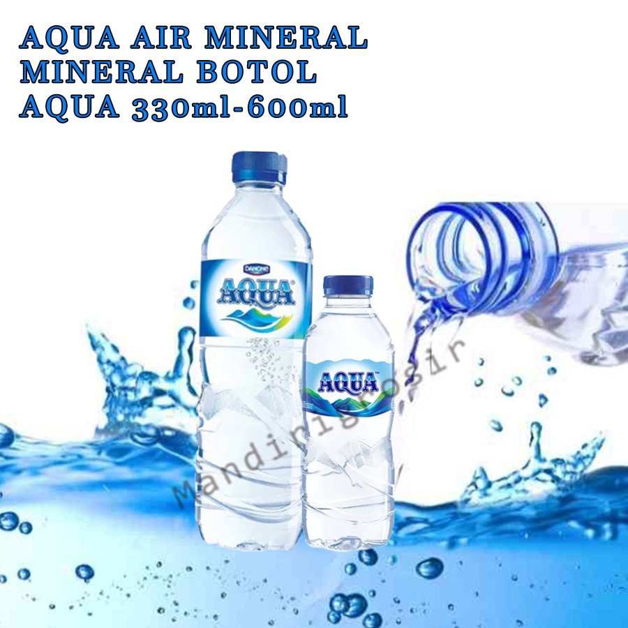 Jual Air Mineral * Aqua * Minuman kemasan Botol * Air Putih | Shopee ...