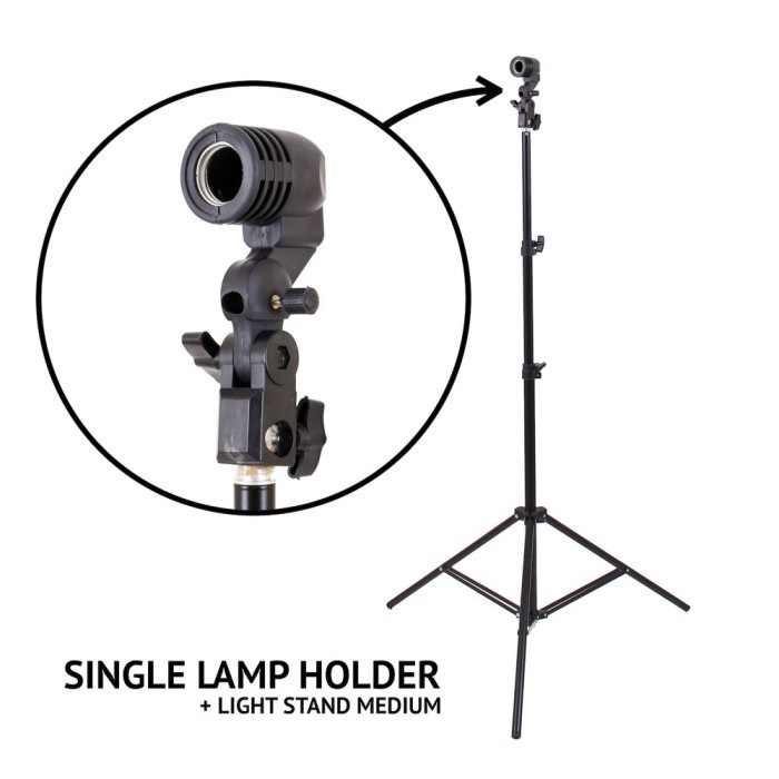 Jual Tripod / Light Stand dengan Lamp Holder E27 | Perlengkapan Studio ...