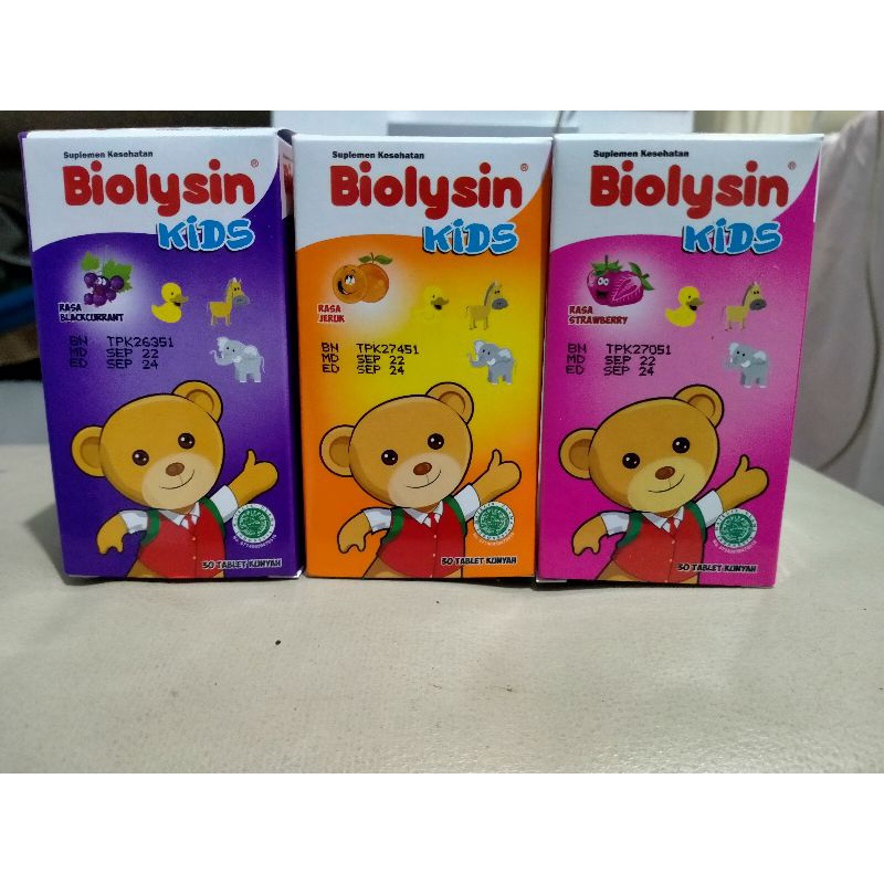 Jual Biolysin kids vitamin tablet hisap 30 tablet | Shopee Indonesia