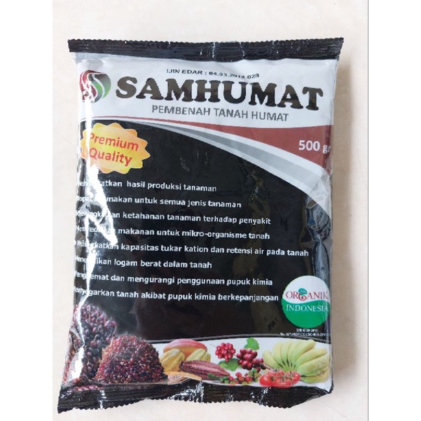 Jual SAMHUMAT 500 GRAM PEMBENAH TANAH ORGANIK Asam humat 68% Ph tanah 6 ...