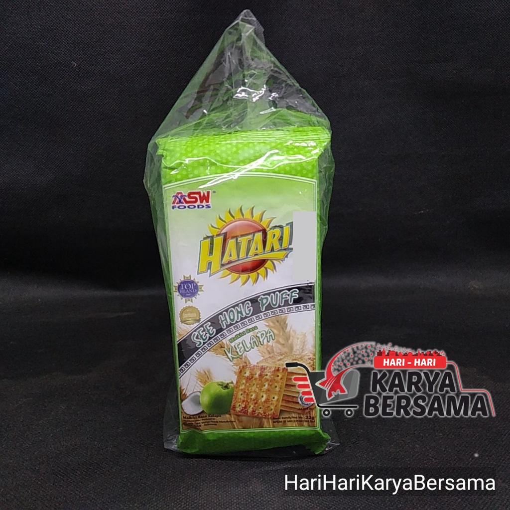 Jual BISKUIT ASW HATARI SEE HONG PUFF KELAPA RENCENG 10 X 32GR | Shopee ...