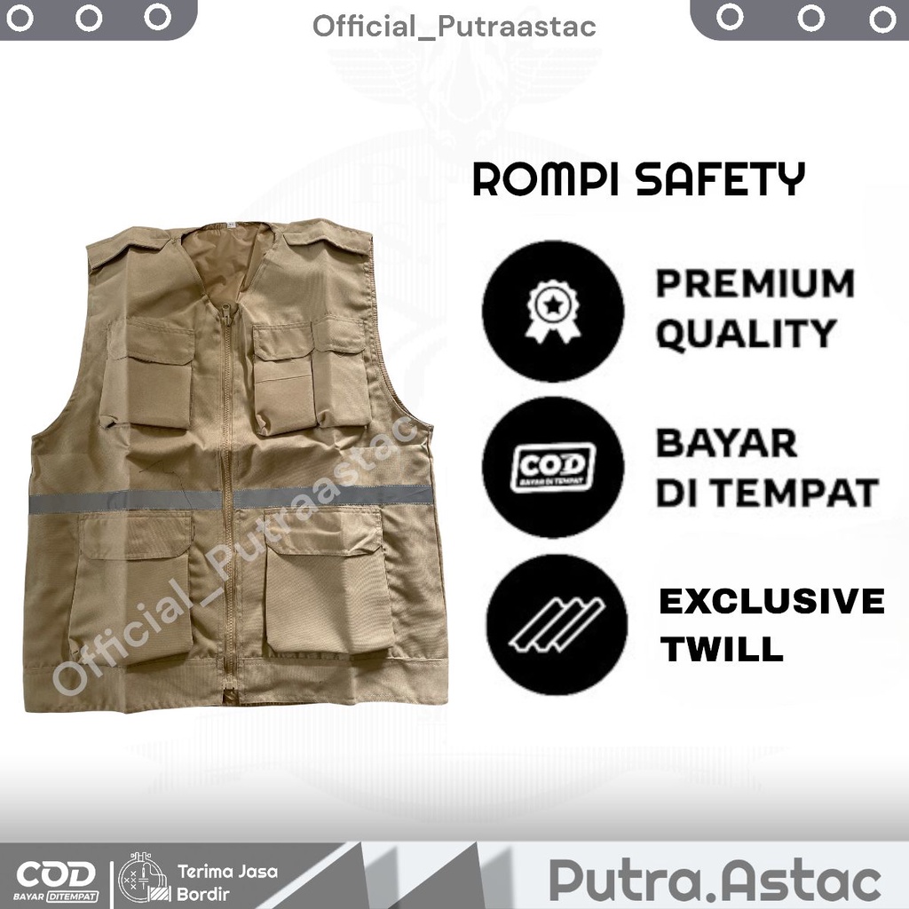 Jual Rompi Safety/Rompi Proyek/Rompi Parkir/Rompi Motor/Rompi Kerja ...